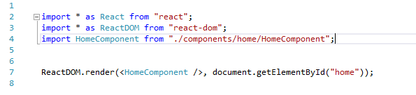 Setting up hybrid structure of MVC and ReactJS